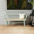 HLR Farmhouse Entryway Bench, Spindle Back Wooden Dining Benches for ...