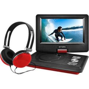 Ematic 7" Portable DVD Player with Matching Headphones and Bag ...