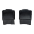 2Pcs 70x50mm Fitness Equipment Rectangle End Cap Rubber Gym Floor ...