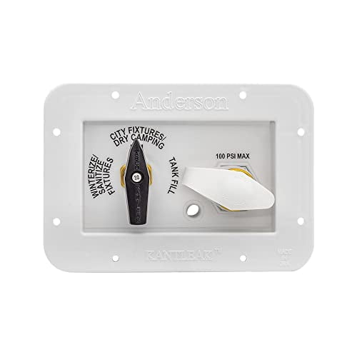 ABCO RV MANRV101-RF RV Water Service Panel with 4 Function, 3 Position ...