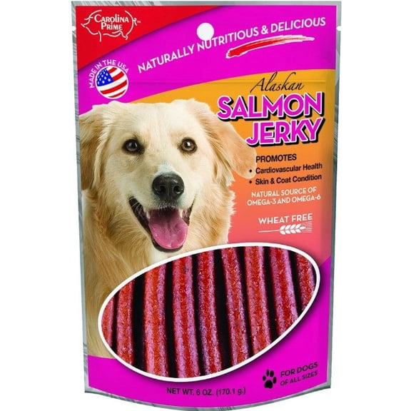 Carolina Prime Real Salmon Jerky Sticks [Dog Natural Treats, USA Dog ...