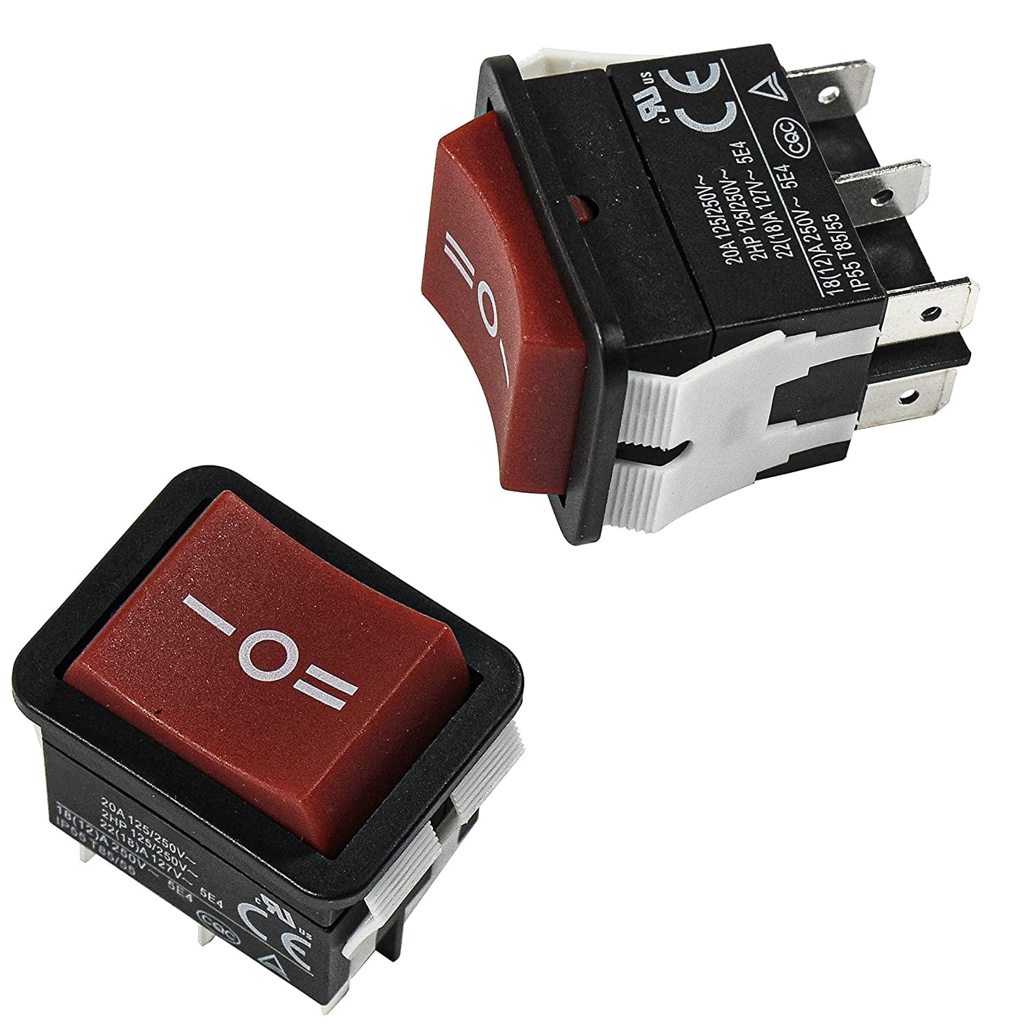 HQRP 2-Pack On-Off-On Power Switch Compatible with KEDU HY12-9-5 ...