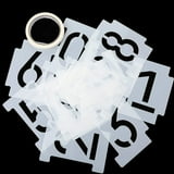 Walmart 2 Sets Durable Plastic Curb Stencils - Reusable Number Stencils ...