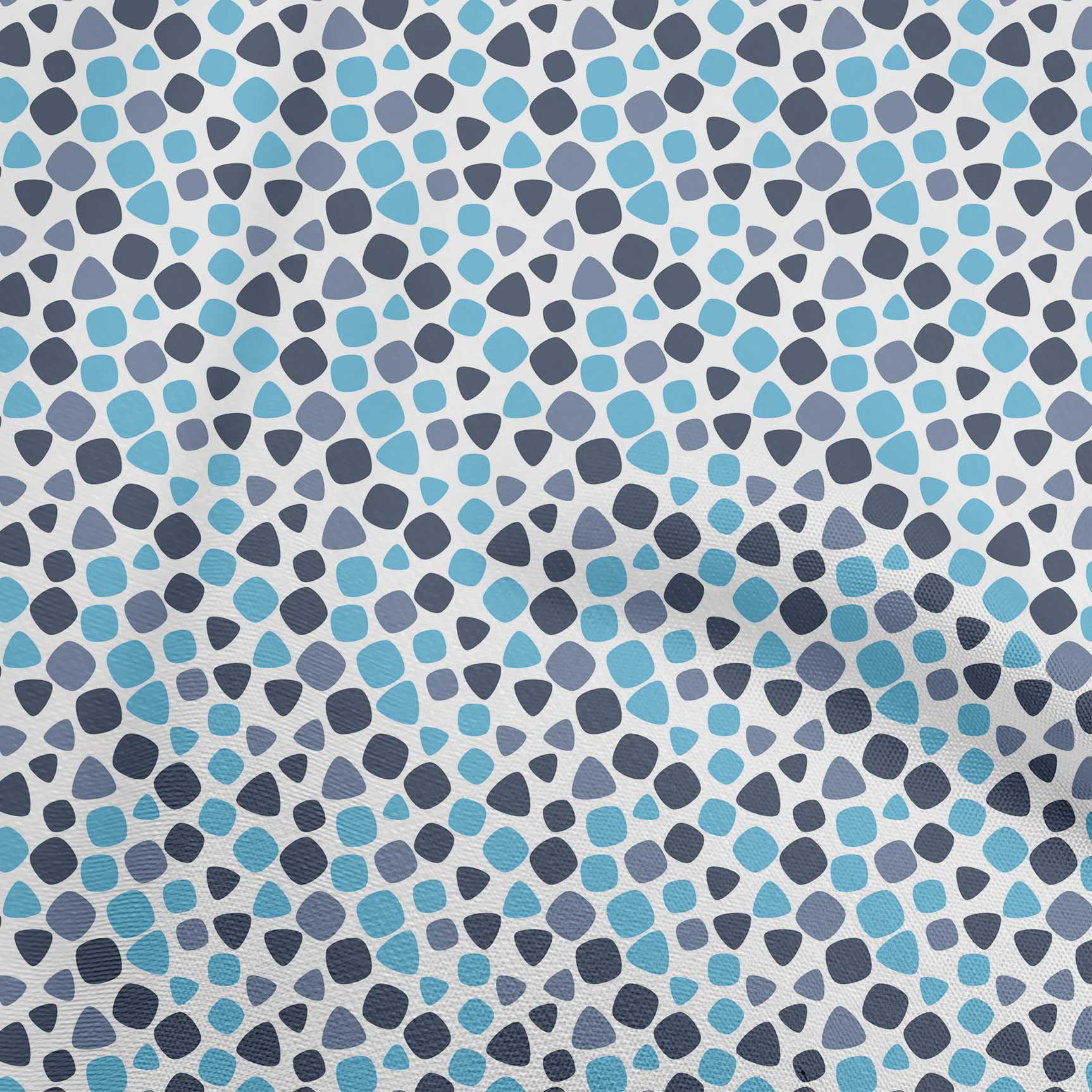 oneOone Silk Tabby Turquoise Blue Fabric Geometric Fabric For Sewing ...