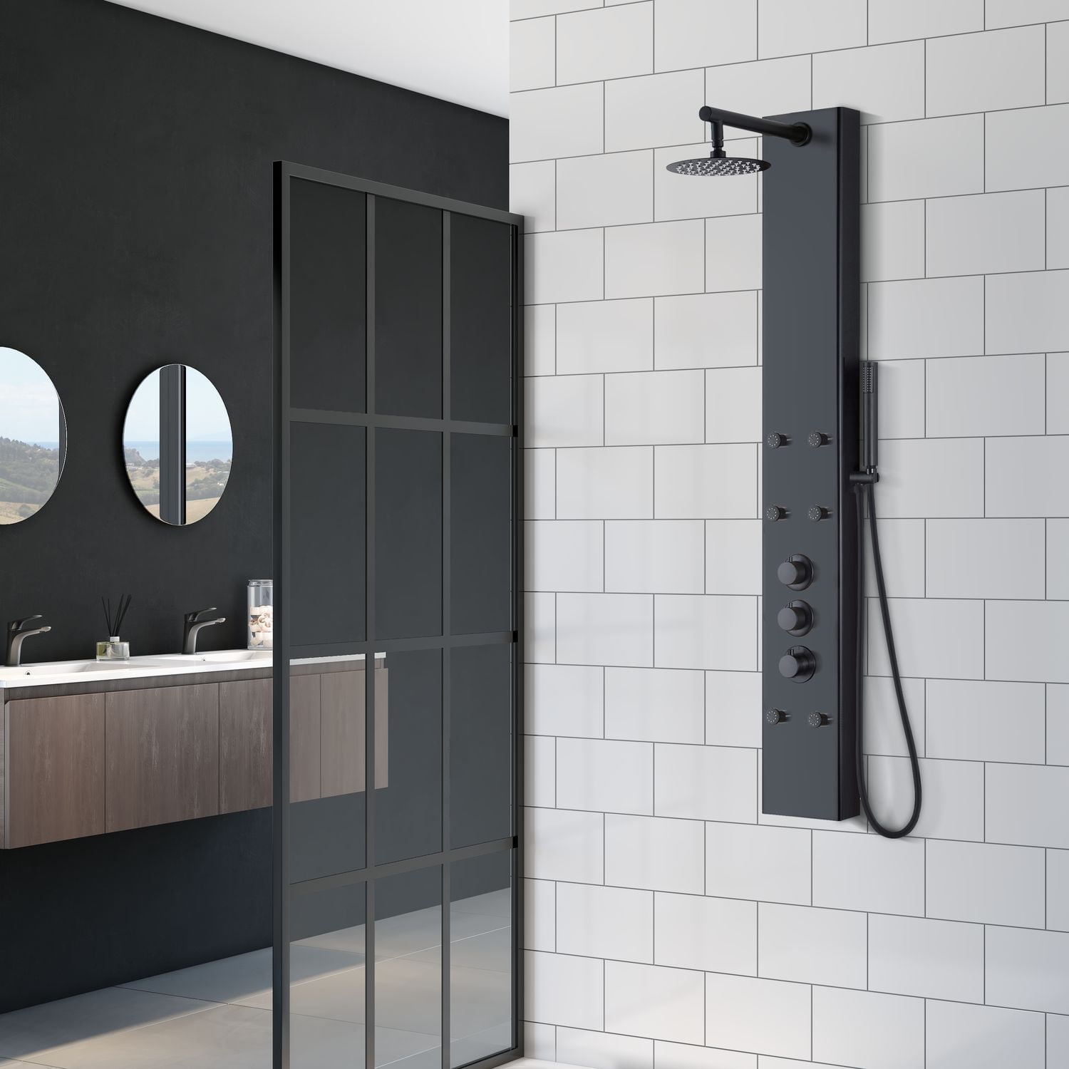 Click here for A & e Bath And Shower Neno Shower Panel 57 prices