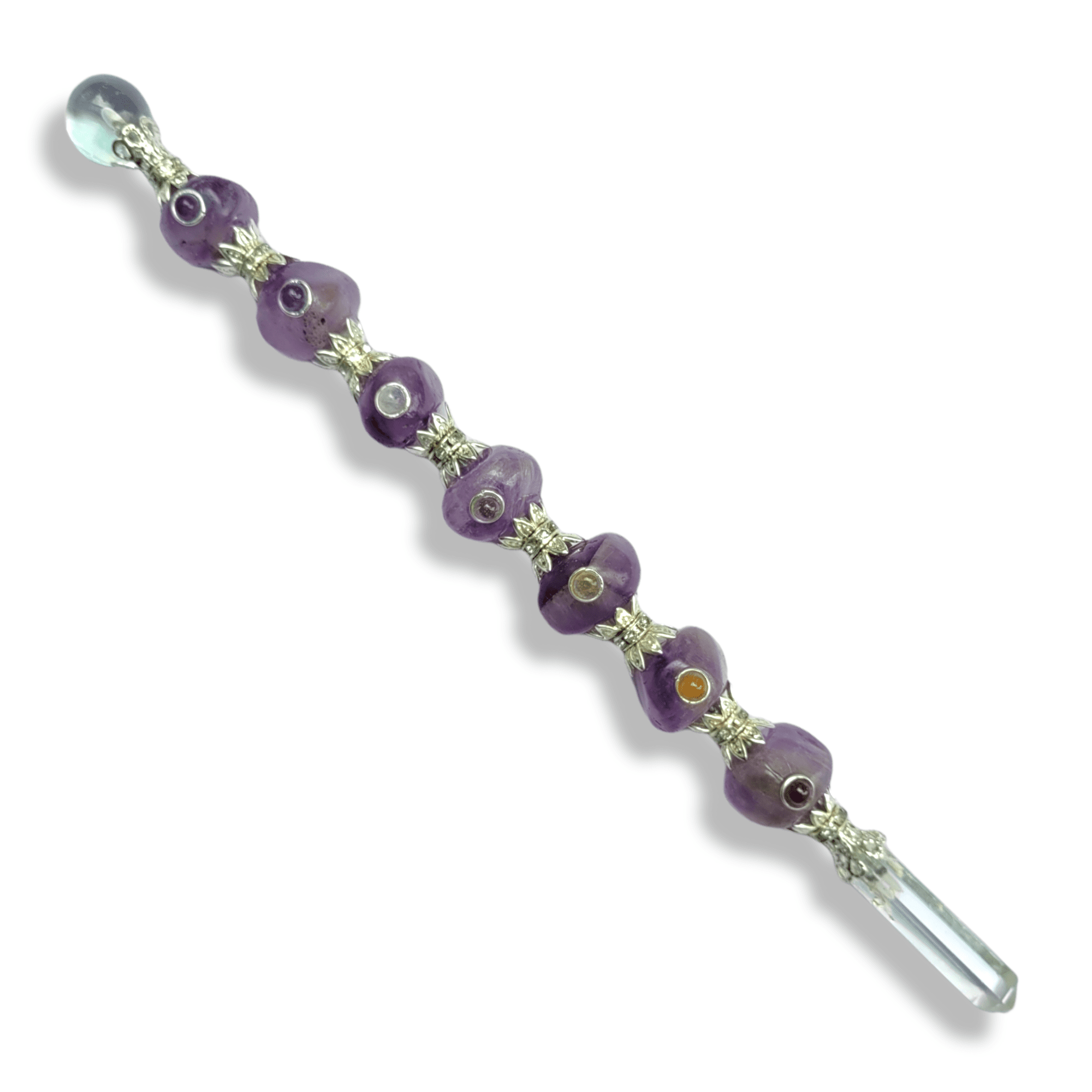 Amethyst Crystal Healing Wand | Energy Balancing & Aura Cleansing ...