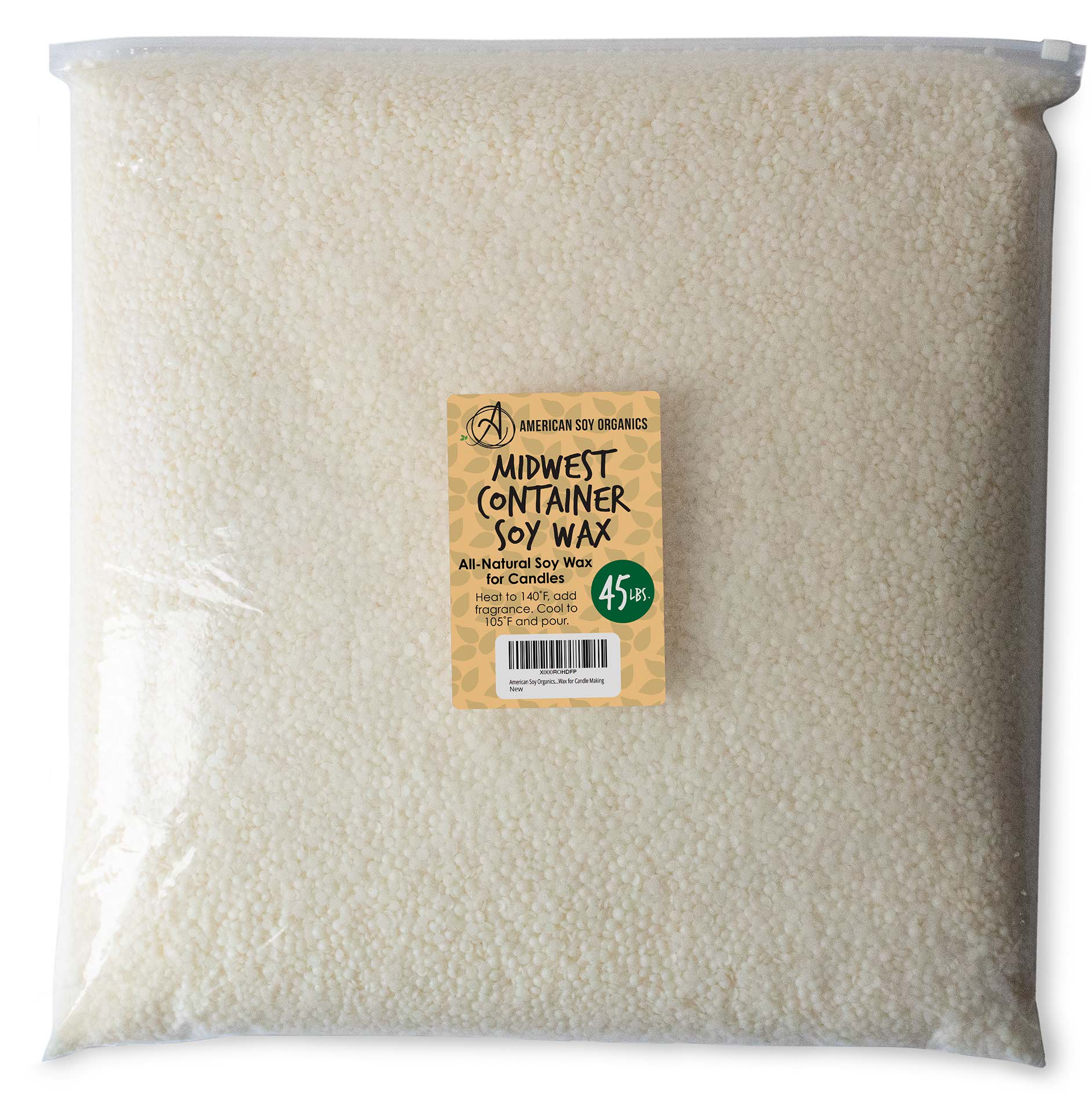 Midwest Container Soy Wax Beads - 45 lb bag - Walmart.com