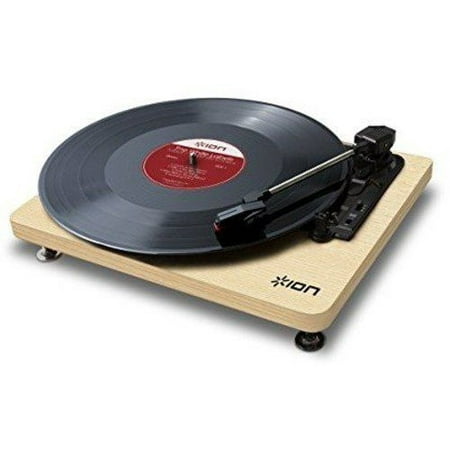 ION Audio Compact LP - 3-Speed USB Conversion Turntable - Wood-Grain ...