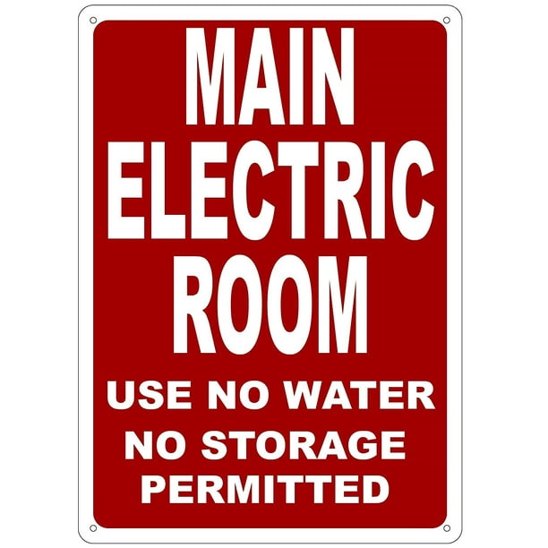 Main Electric Room Sign (Reflective, 10x14, Rust Free, Aluminium ...
