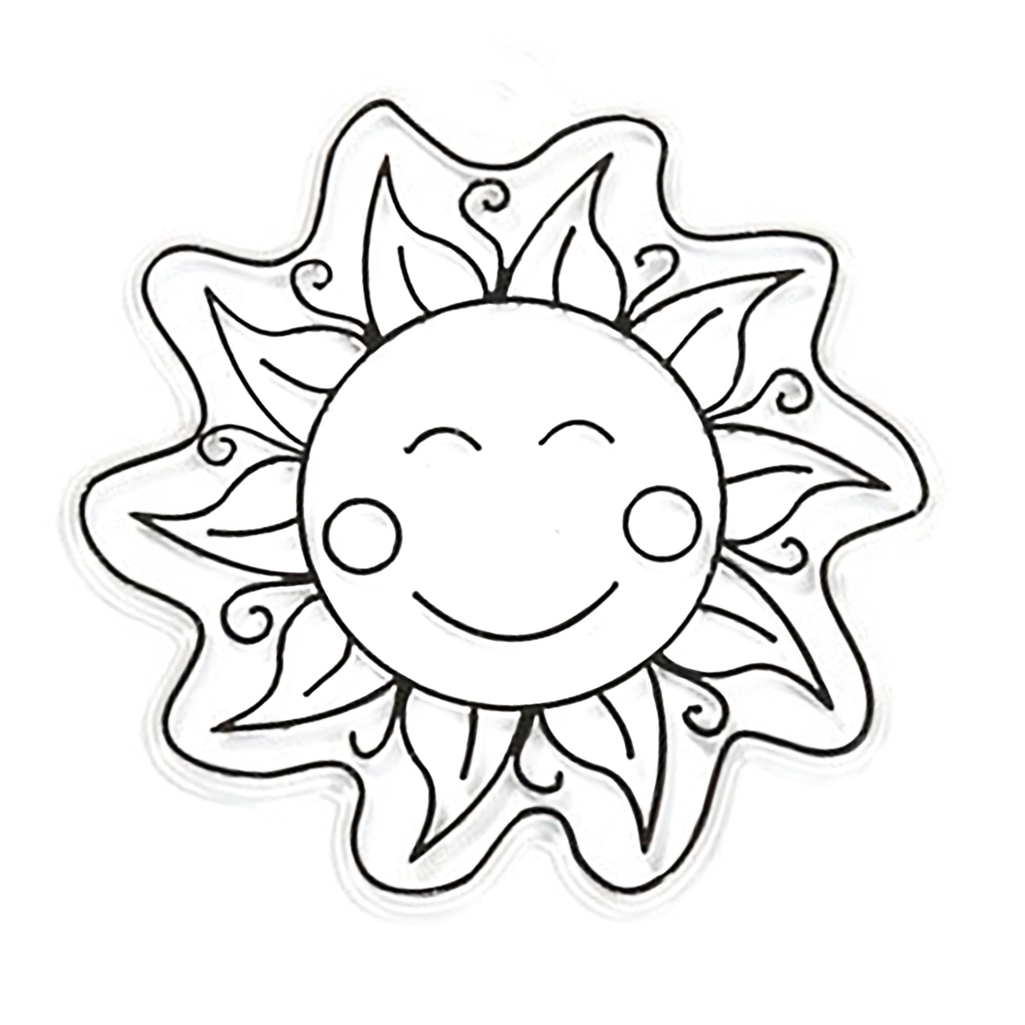 Hello Hobby Ready-to-Paint Smiling Sun Suncatcher - Walmart.com