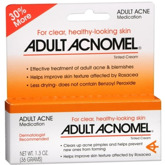 Numark Brands, 2 Pack Adult Acnomel Tinted Cream 1.30 oz, Acne ...