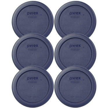 Pyrex 7403-PC Poppy Red Round Plastic Replacement Lid Cover (2-Pack ...
