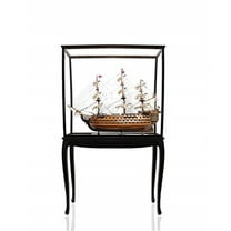 Black Pearl Pirate Ship Large With Floor Display Case - Walmart.com