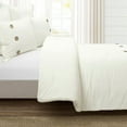 Lush Decor Linen Button Cotton Blend Comforter Linen 5Pc Set King ...