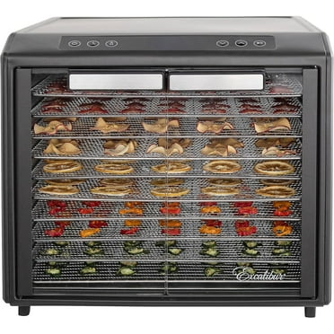 Big Bite Stainless Steel Dehydrator w/ Chrome Plated Trays (10 tray ...