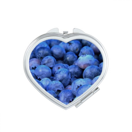 Fresh Blueberry Tropical Fruit Picture Heart Mirror Travel ...