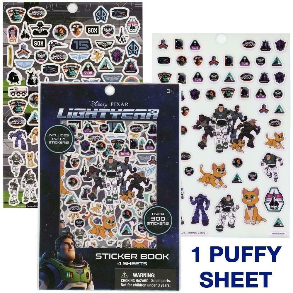 Buzz Lightyear 4 Sheet Sticker Book with Puffy Stickers, 300+ Stickers ...