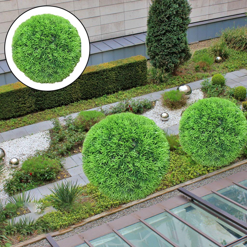 Simulation Grass Ball Green Four-headed grass，Artificial Topiary Ball ...