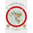 Flat Earth Map - Gleason's New Standard Map Of The World - Large 24" x ...