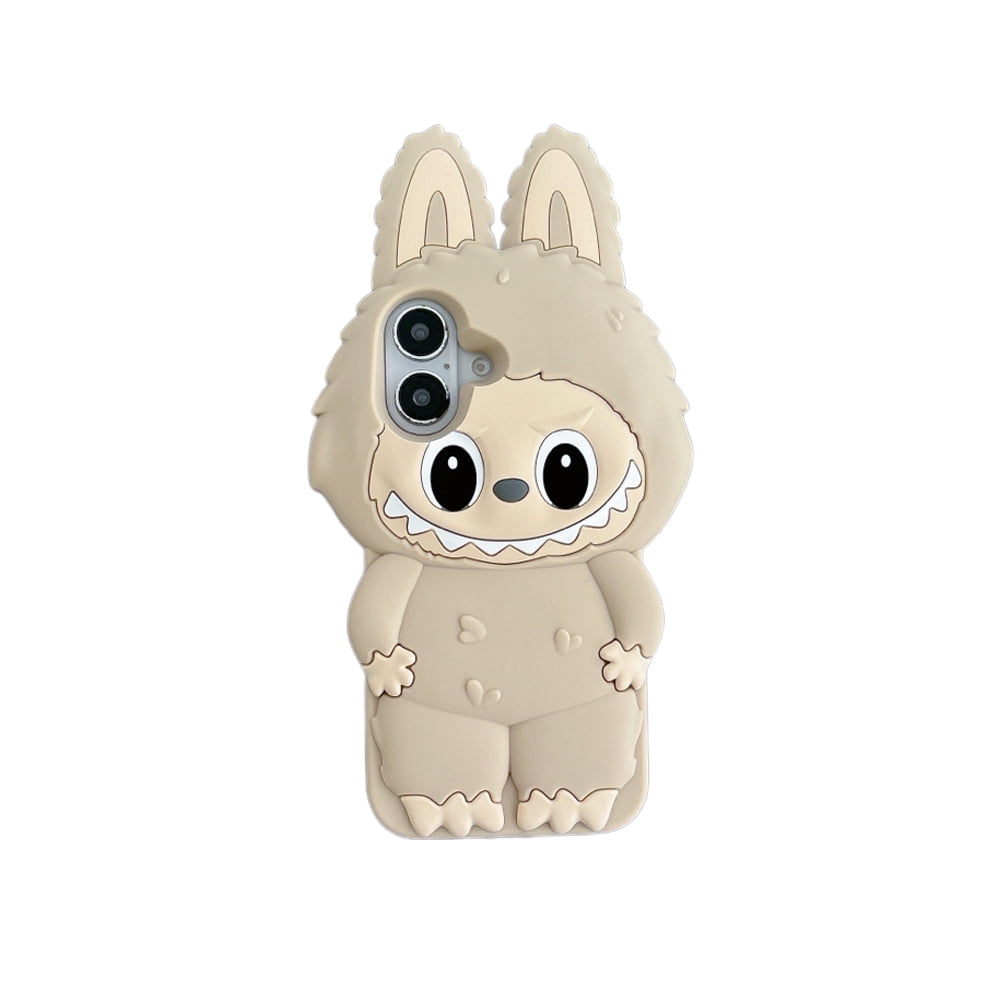 Kawaii 3D Cartoon LaBuBu Monsters Case For iPhone 16 15 14 Plus 13 12 ...