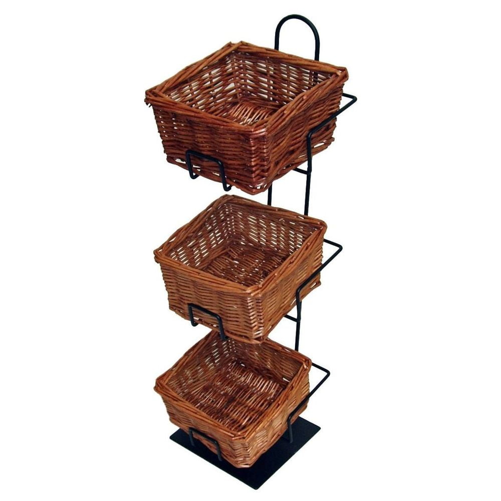 Mobile Merchandisers 3-Tier Condiment Counter Display with Three 6 inch ...