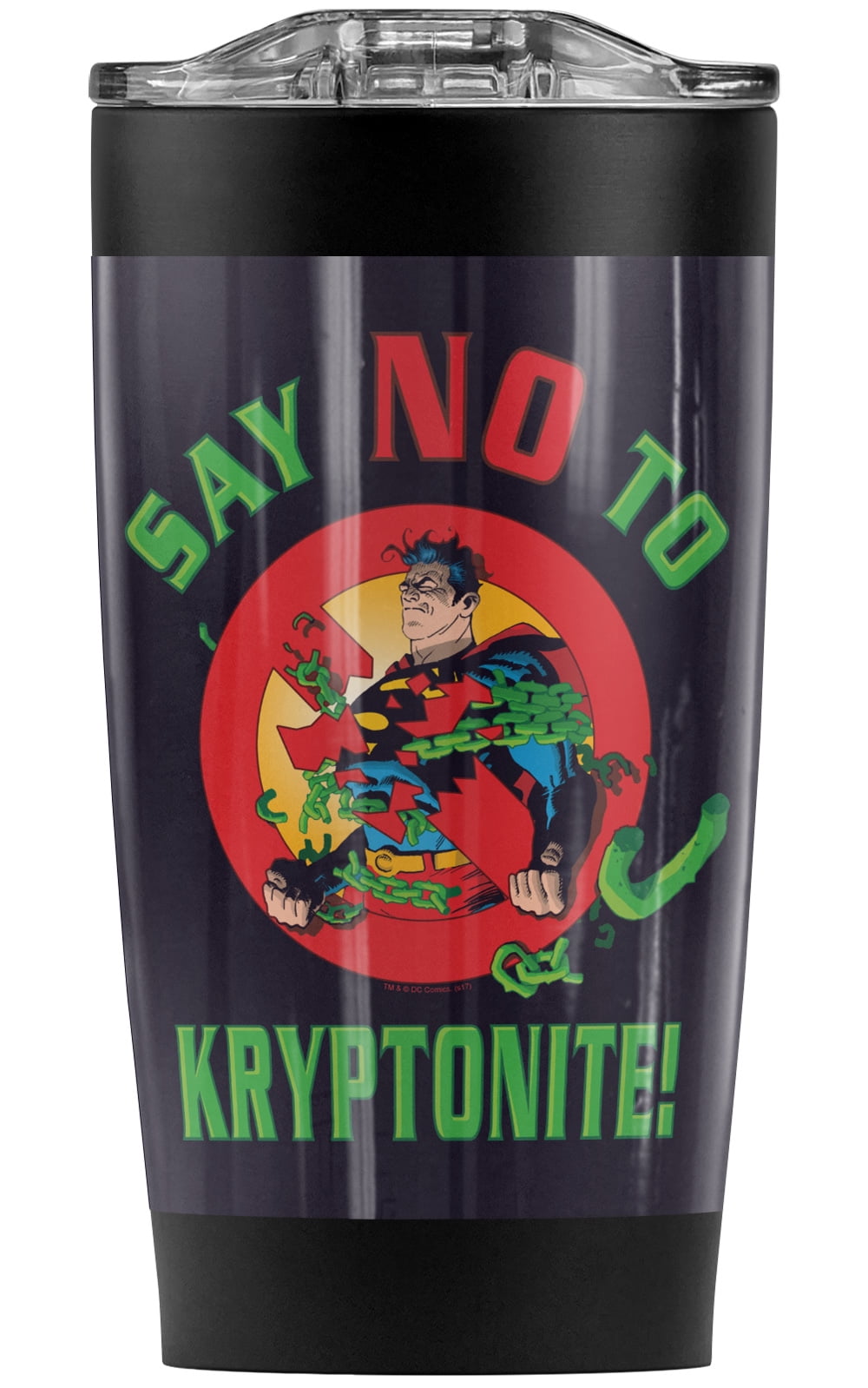 Superman Say No To Kryptonite Stainless Steel Tumbler 20 oz Coffee ...