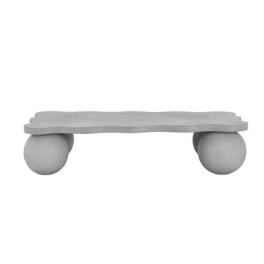 Dani Large Rectangle Concrete Coffee Table for Living Room, Loft Spaces ...