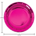 Pink Foil Hot Pink Foil Dinner Plates - 24 ct - Parties - Walmart.com