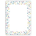 Colorful Dots Stationery - 8.5 x 11 - 60 Letterhead Sheets - B6548 ...