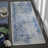 SAFAVIEH Shawn Traditional Faded Area Rug, Grey/Blue, 9' x 12 ...