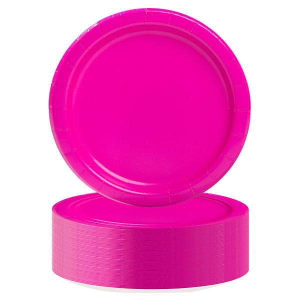 Click here for Unique Pretzels Neon Pink Round 7 Dessert Plates... prices
