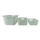 3pc Set Plastic Storage Containers with Lids - White - Walmart.com