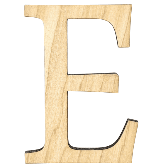 Krafty Supply 16" Tall Greek Wood Letter EPSILON| 1/4" Thick Birch ...
