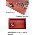 Anastasia Jewelry Music Box with Mirror & Retro Lock Carved Wood ...
