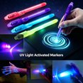 7 PCS Invisible Ink Pen with Light Invisible Pen Magic Pen Highlighter ...