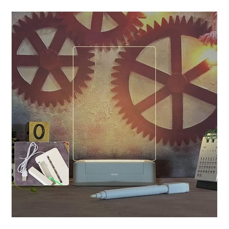 Transparent Luminous Acrylic Note Board With Pen Acrylic Dry Erase ...