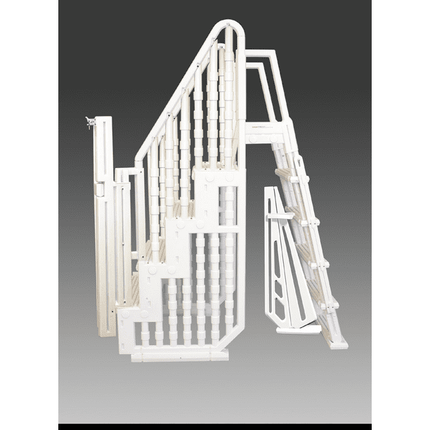 Aqua Select Everest Entry Step System | Above Ground Pool Step | 350 Lb ...