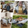 Black Gray Marble Gold Line Table Cloth 54x54in, Waterproof Square ...