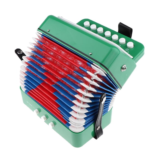Juguete de acordeón para niños con 7 Teclas y 3 Botones Mini para ...