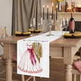 Bridal Shower Table Runner 13x72 Inch Just Married Wedding Dress Groom ...