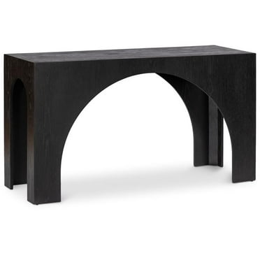 Meridian Furniture Arch Oak Console Table for Entryway, Hallway, Foyer, Contemporary Design ...