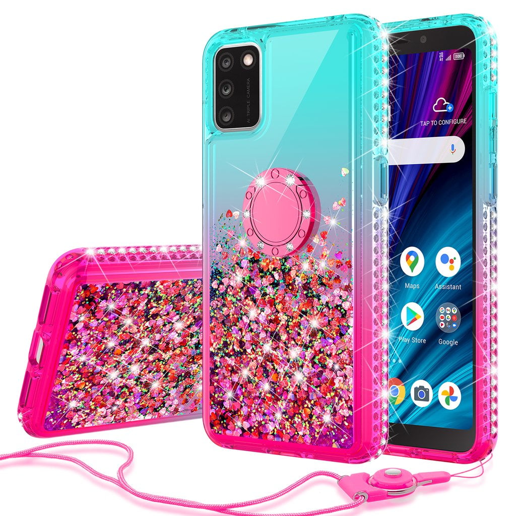 Liquid Quicksand Glitter Cute Phone Case for Alcatel TCL A3X A600DL ...
