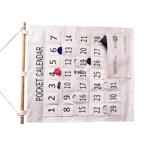 Numbered Wall Door Hanging Organizer,Numbered Calendar Pocket Chart ...
