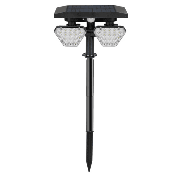 Solar Spotlight, Outdoor Double Head Spotlight, Adjustable Swivel, For ...