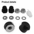 Mosiee Black Lock Nut Set Electric Bike Axle Lock Washer Motor ...