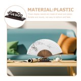 OHOIOLLA Elegant Wooden Desktop Folding Fan Storage Rack 1Pcs Home ...