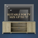 OAKHAM Fluted TV Stands for 75 Inch TV, Farmhouse Entertainment Center ...