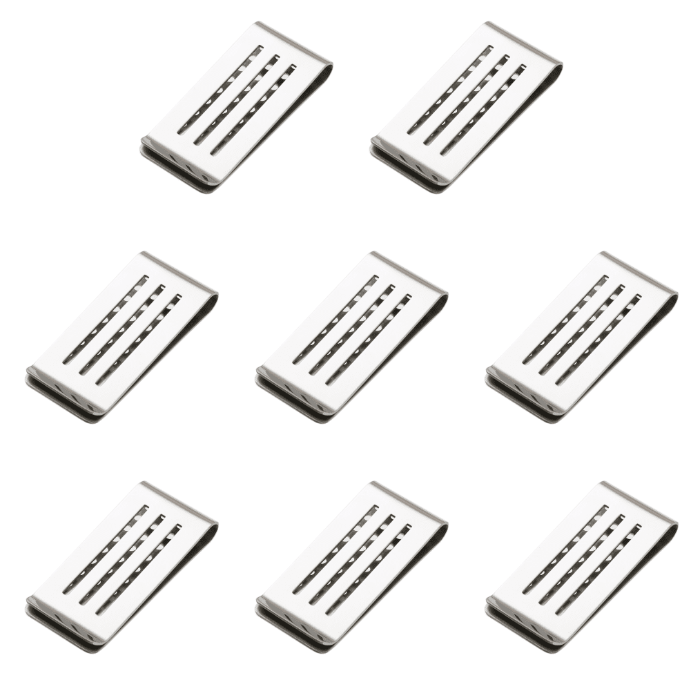 Los clips del dinero del arte del acero inoxidable ahuecan hacia fuera ...