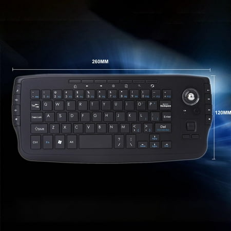 Portable Mini Keyboard and Trackball Mouse , Scroll Wheel QWERTY Layout ...