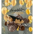 DolliBu Brownish Lying Moose Graduation Plush Toy - Super Soft Moose ...